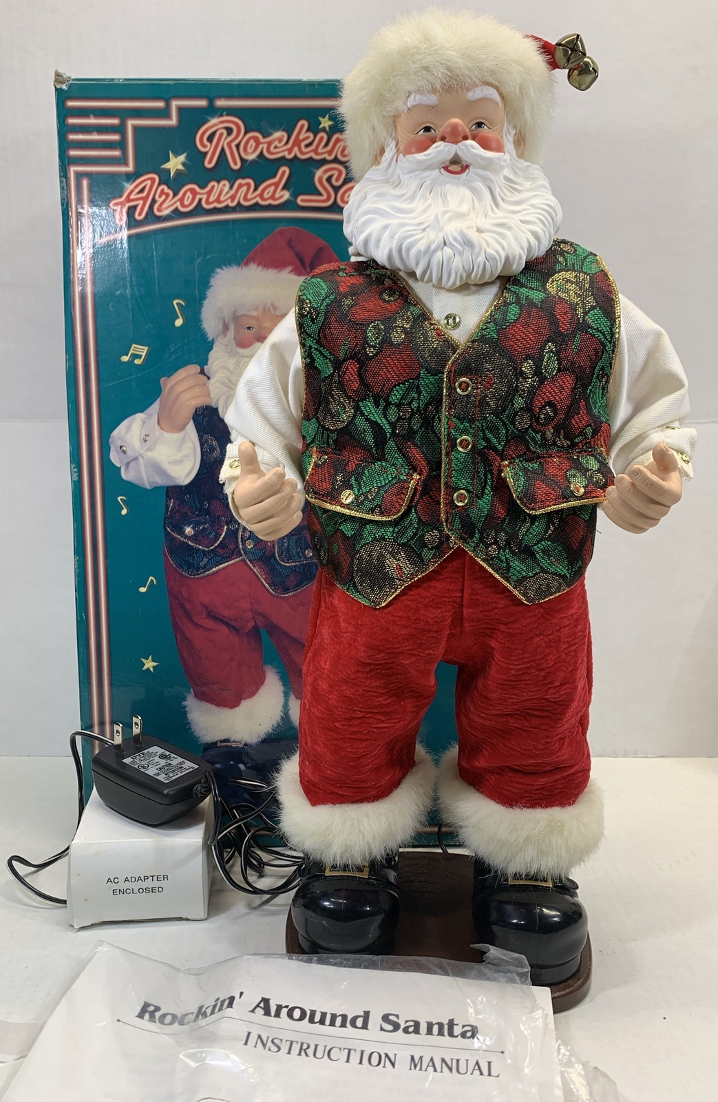 Vtg Rockin Dancing Santa Brenda Lee Rocking Around The Christmas Tree ...
