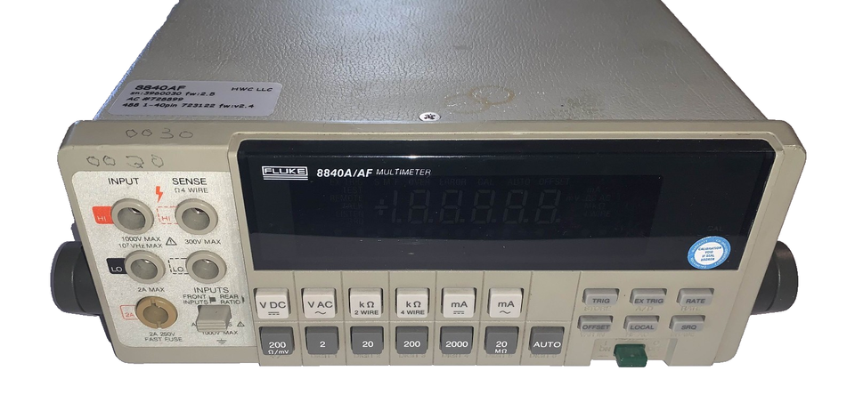 FLUKE 8840A/AF 5.5 Digit Bench Multimeter with AC Converter & GPIB 488 ...