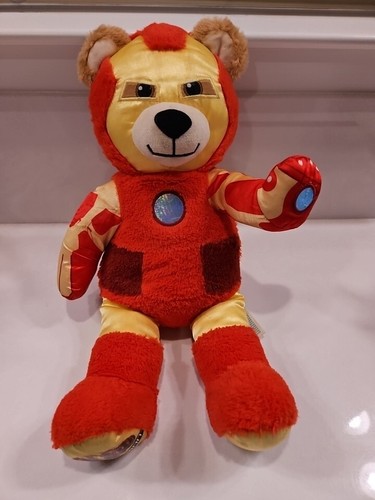 Build A Bear BAB Marvel Avengers IRON MAN Teddy Bear Plush Light Hand ...