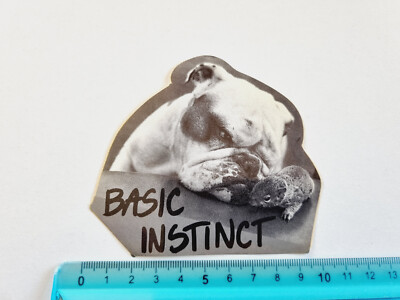 Autocollant Vintage 80S Original Basic Instinct Bull Dog | eBay