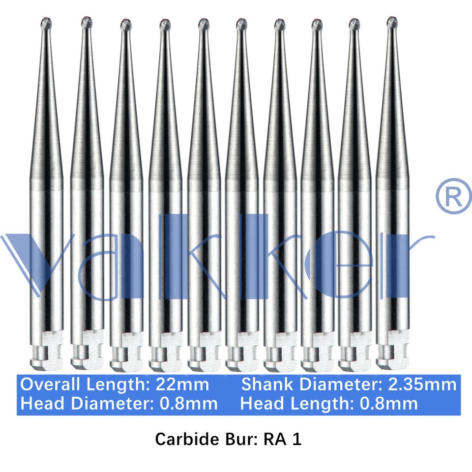 10/Pack Dental Surgical Carbide Burs Latch Type RA SURG Burs Low Speed ...