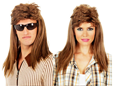 Wig Mullet Wig 1980’s Brown Bogan Wig Fits Men or Women by Allaura ...