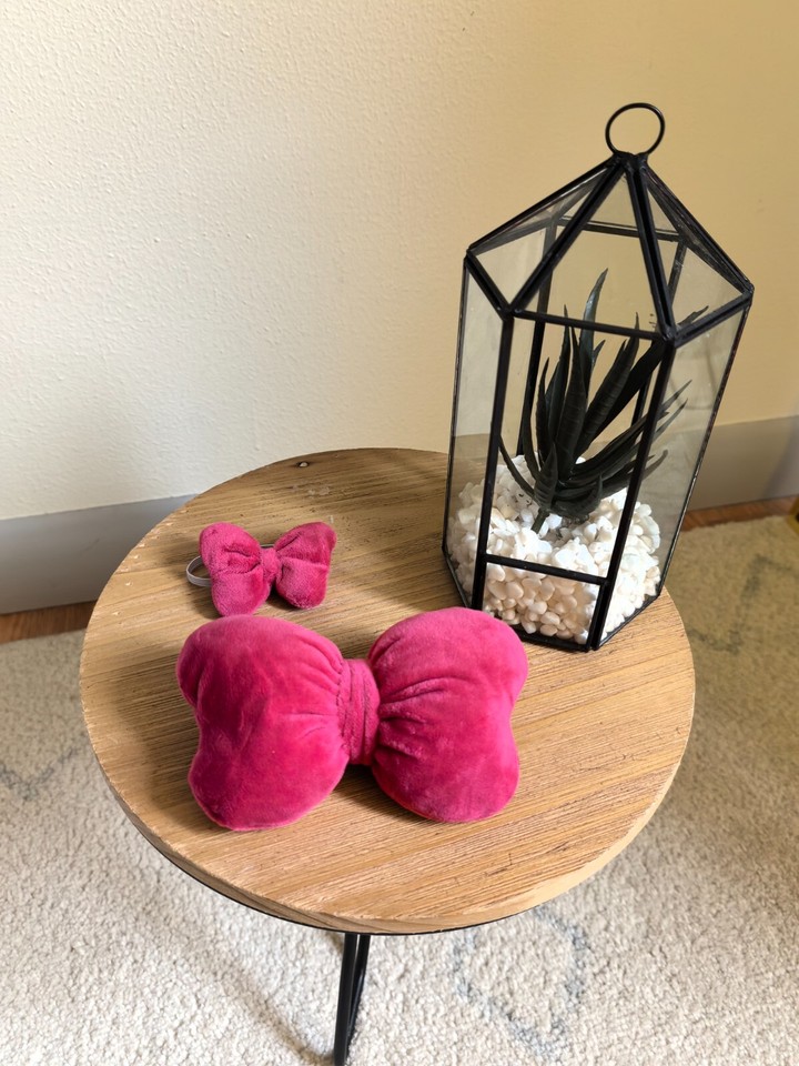 US Seller Burgundy Cute Bow Tie Labubu Outfit Set Super Soft Popmart | eBay