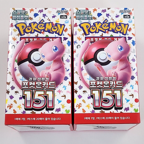 151 EXPRESS 2 BOXES(40+7 PACKS) Pokemon Cards Booster sv2a Factory ...