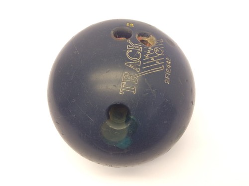 Used Bowling Ball Trackster Track 12 Pound 2F12442 Navy Blue Vintage ...