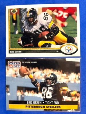 NFL - Eric Green 1991 Upper Deck & 1991 Pro Set Football - Steelers | eBay