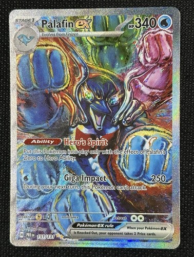 Palafin ex Prismatic Evolutions SIR 151/131 English Pokemon TCG | eBay