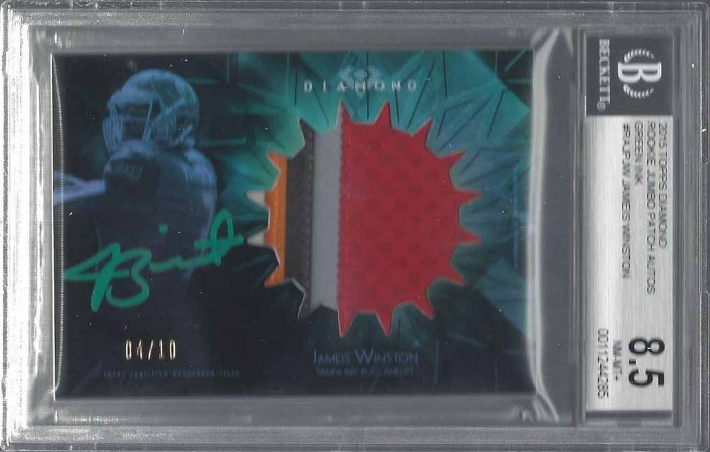 2015 Topps Diamond - Rookie Autograph Jumbo Patch Jameis Winston #RAJP ...