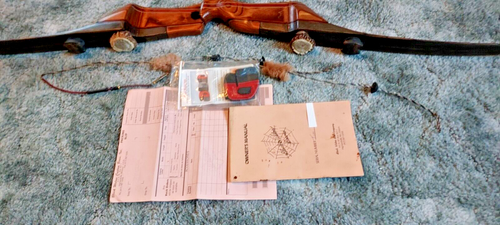 VINTAGE = MB - BLACK WIDOW RECURVE BOW with B.W. OWNER'SMANUAL ...