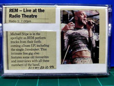 Blank Sony 90 Audio Cassette Tape Contains REM Live Radio Theatre ...