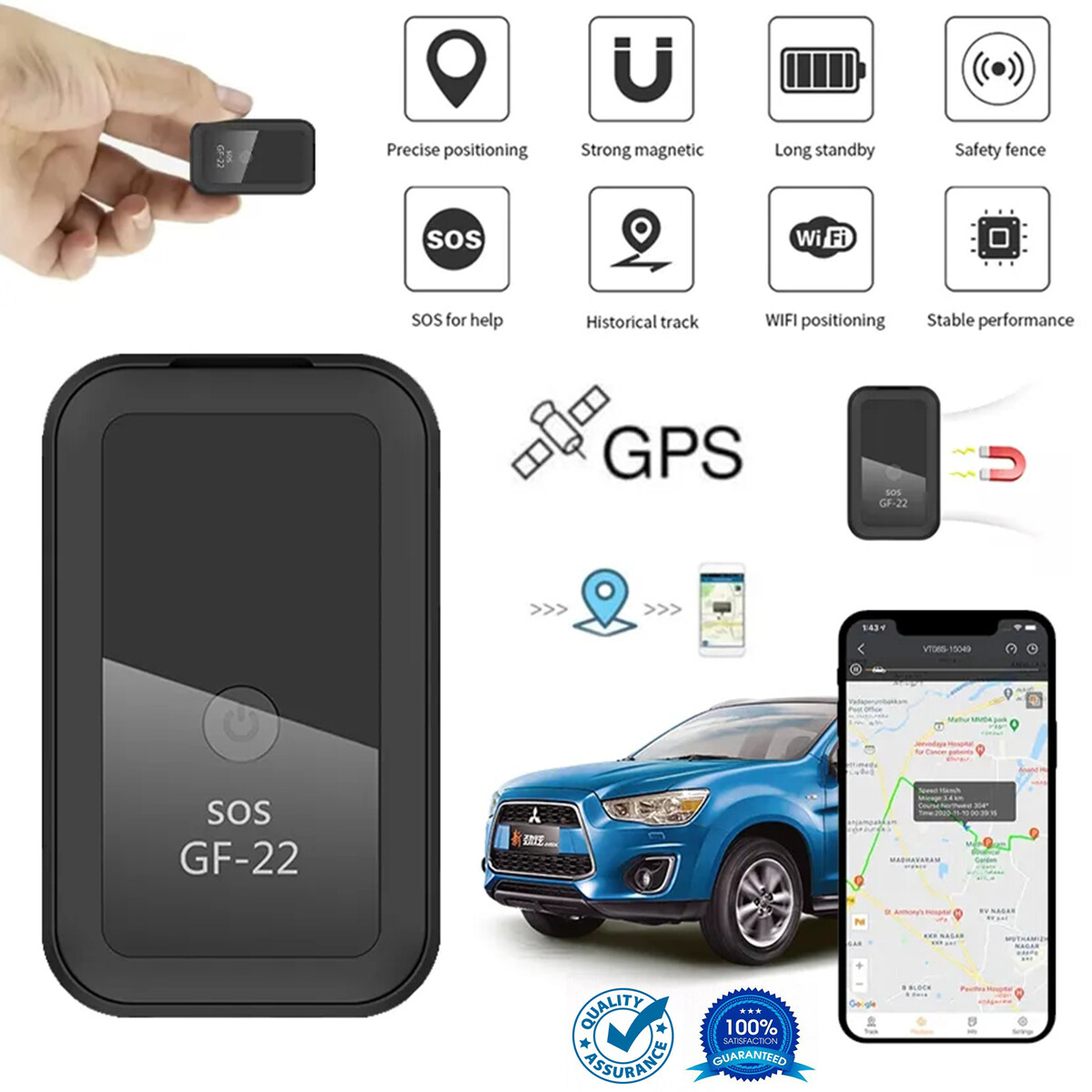 Real Time Vehicle Tracking Device Vehicle Tracking System Stock