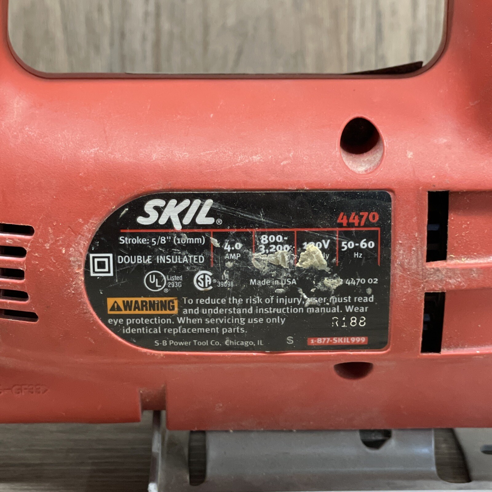 Skil 4470 Variable Speed Circle Vari Orbital Action Cutter Jigsaw 4a ...