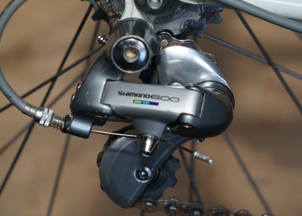 56CM RALEIGH CRONOS TITANIUM 325 DYNA-TECH ROAD RACING BIKE ULTEGRA 600 ...