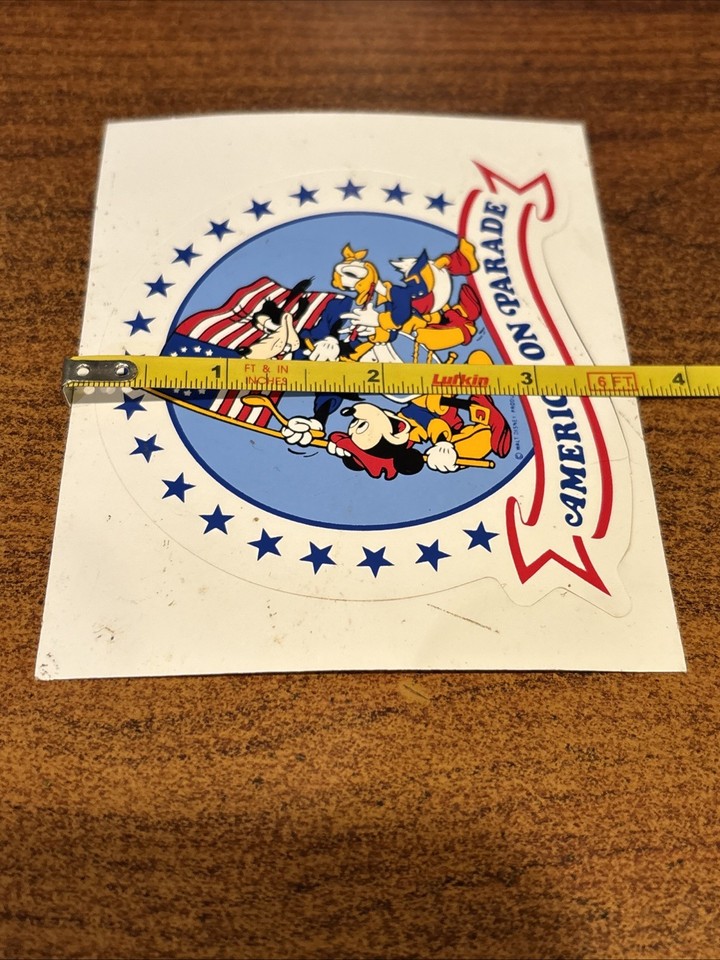 Vintage Walt Disney Mickey Mouse America On Parade Sticker | eBay