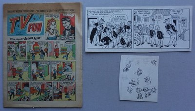 TV Fun comic #86 May 7 1955 + Five Preliminary Artworks by Roy Wilson ...
