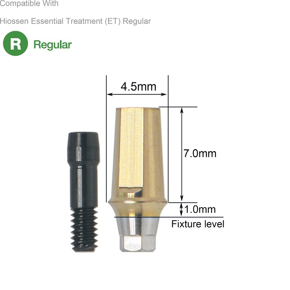 Dental Hex Straight Abutment with Screw Mini Regular Fit for Osstem ...