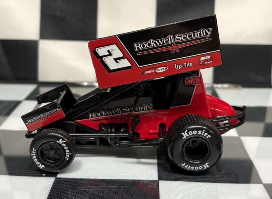 ROCKWELL SECURITY #2 1/32 PULL BACK DIRT SPRINT CAR DIECAST CAR | eBay