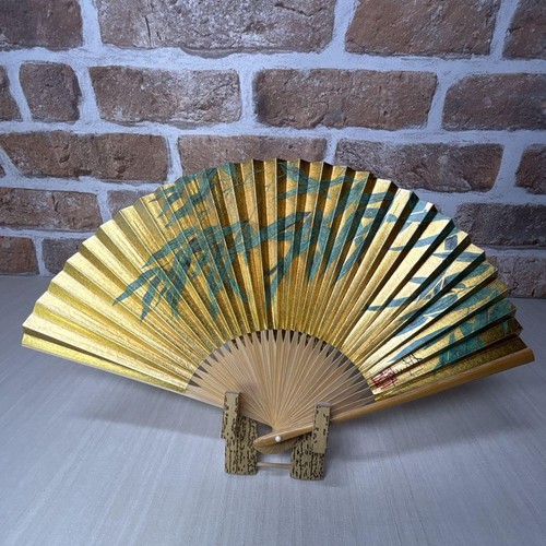Folding Fan Suehiro (Auspicious Spread) - Susumu Maki Painting - Bamboo ...