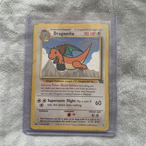 Pokemon Dragonite TCG Card The First Movie Promo No5 1999 Rare Vintage ...