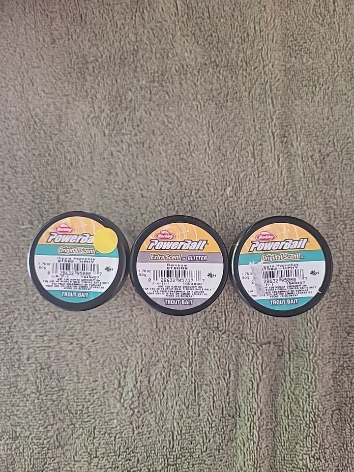 3 Jars Berkley powerbait floating dough trout bait 1.75oz each | eBay