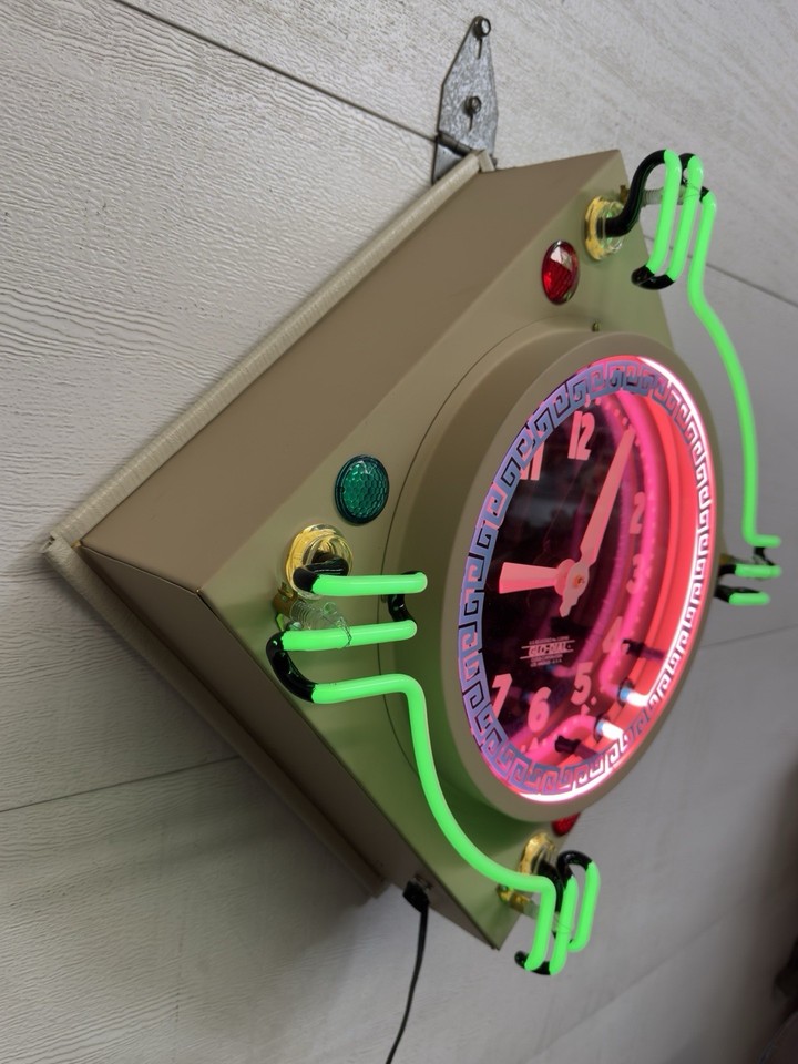 Neon Clock, Curtis GLO-DIAL TM. South West Style neon clock. 1 Of 1 | eBay