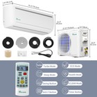 12000 BTU Mini Split Air Conditioner Heat Pump System 17 SEER2 208-230V ...