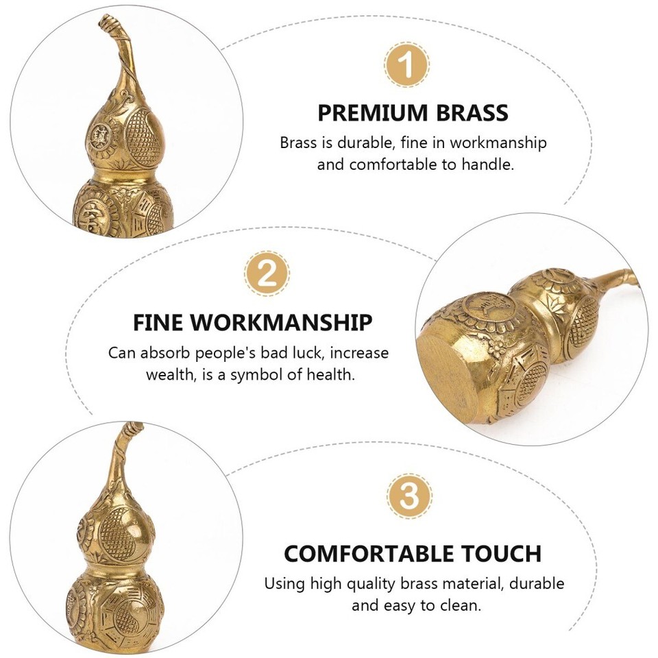 Copper Gourd Home Decoration Desktop Ornaments Copper Gourd Ornaments ...