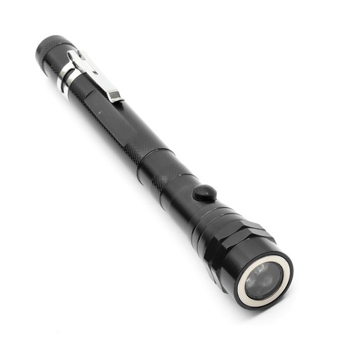 Pocket Metal LED Flexi Light Torch 17cm - 56cm 360 Magnetic Head Base ...