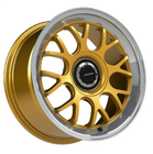 VISION 478 Alpine 16X8 5X108/5X114.3 Offset 38 Gold Machined Lip ...