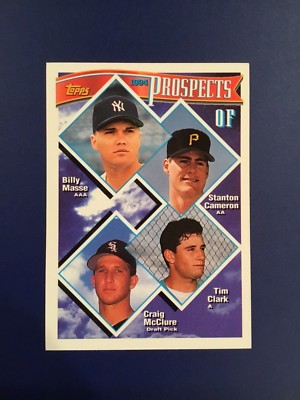 1994 Topps # 79 BILLY MASSE-CAMERON-CLARK-MCCLURE Rookies Yankees ...