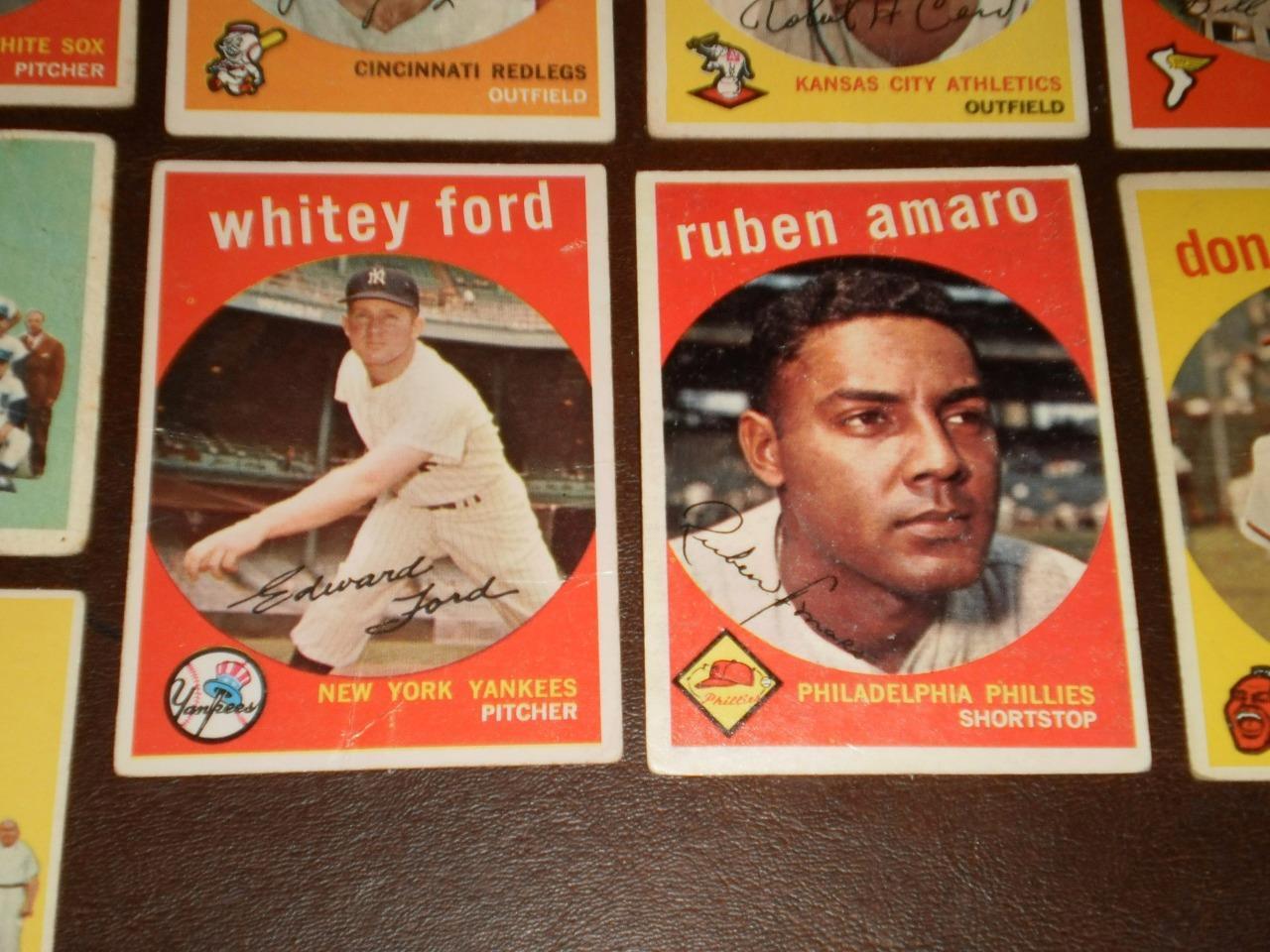 1959 Topps Vintage Baseball Card set Lot 194 Diff Ford Tigers & Red sox ...