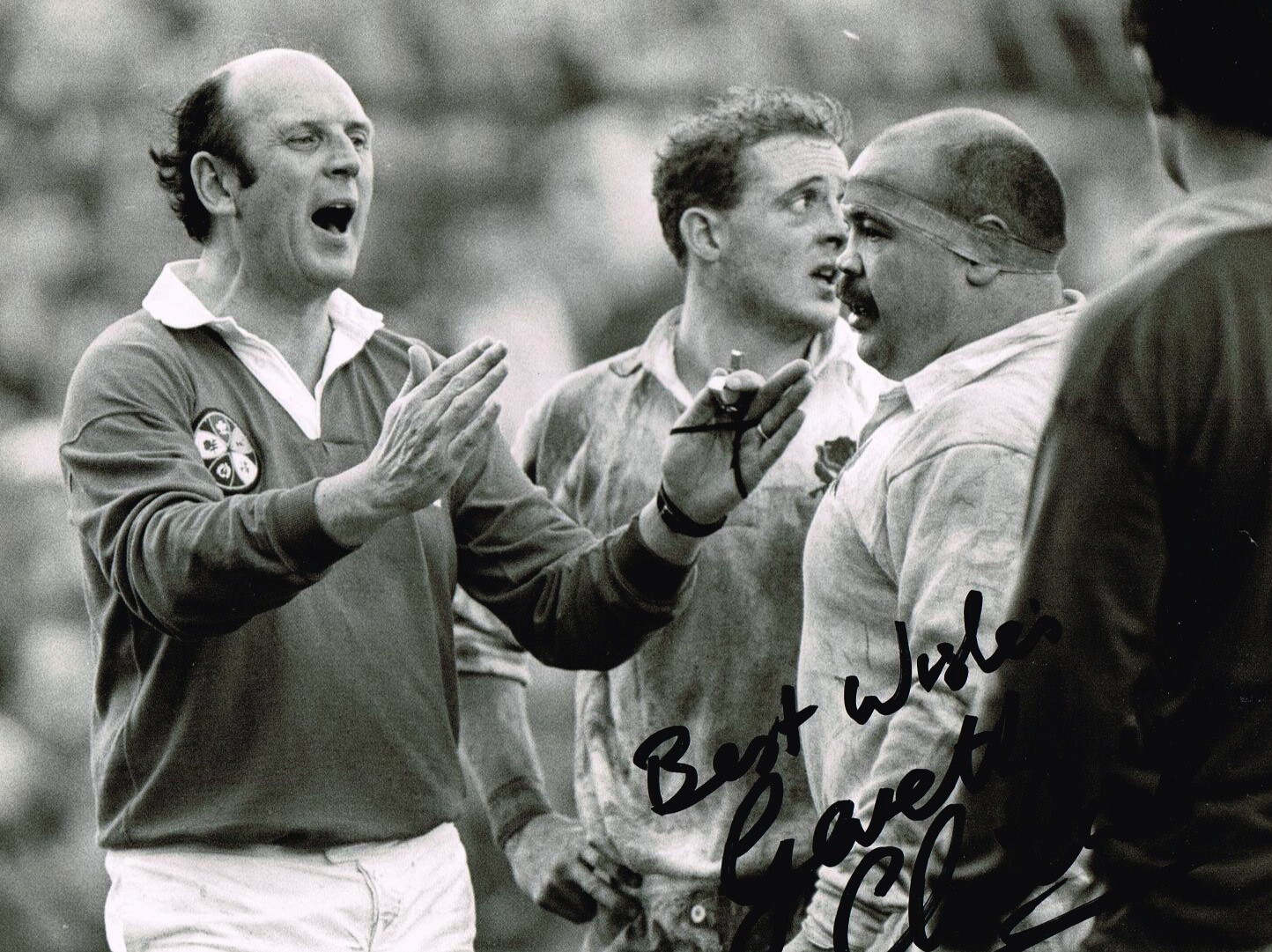 GARETH CHILCOTT ENGLAND RUGBY UNION SIGNED 8 X 10 INCH PHOTO. (REDUCED ...