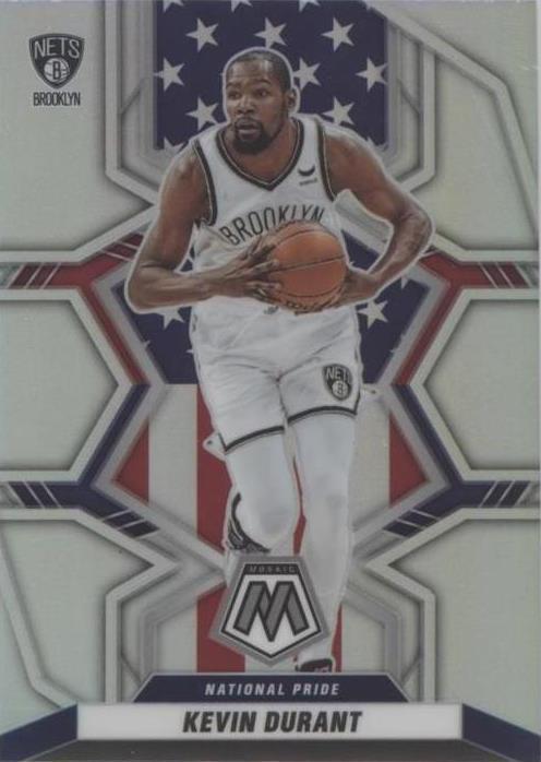 2021-22 Panini Mosaic - National Pride Kevin Durant #248 Silver Prizm ...