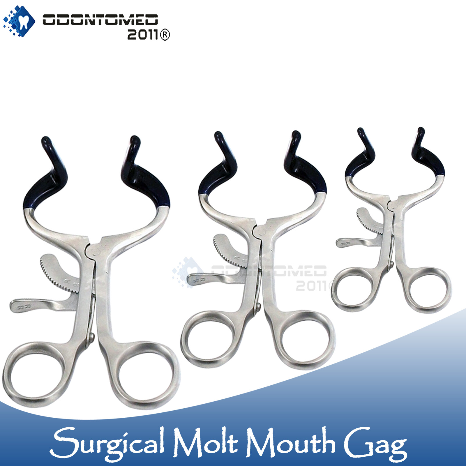 3Pcs Set Molt Mouth Gag 3.5'' 4.5'' 5.5'' PVC-Surgical Medical Dental ...