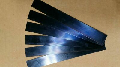 Blue Tempered Spring Steel Shim .015" x 1/2" w, 6 inch L SIX PIECE LOT ...