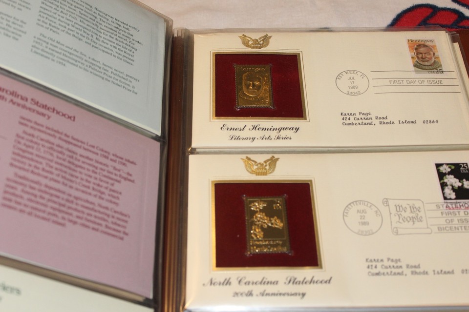 Golden Replicas of United States Stamps Surfaces 22K Gold Collection 69 ...