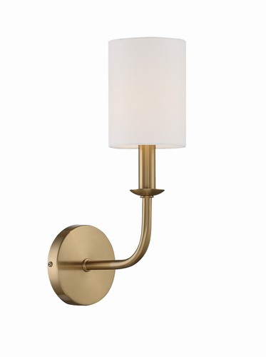 Crystorama Lighting Group BAI-A2101 Bailey 16" Tall Wall Sconce - Brass ...