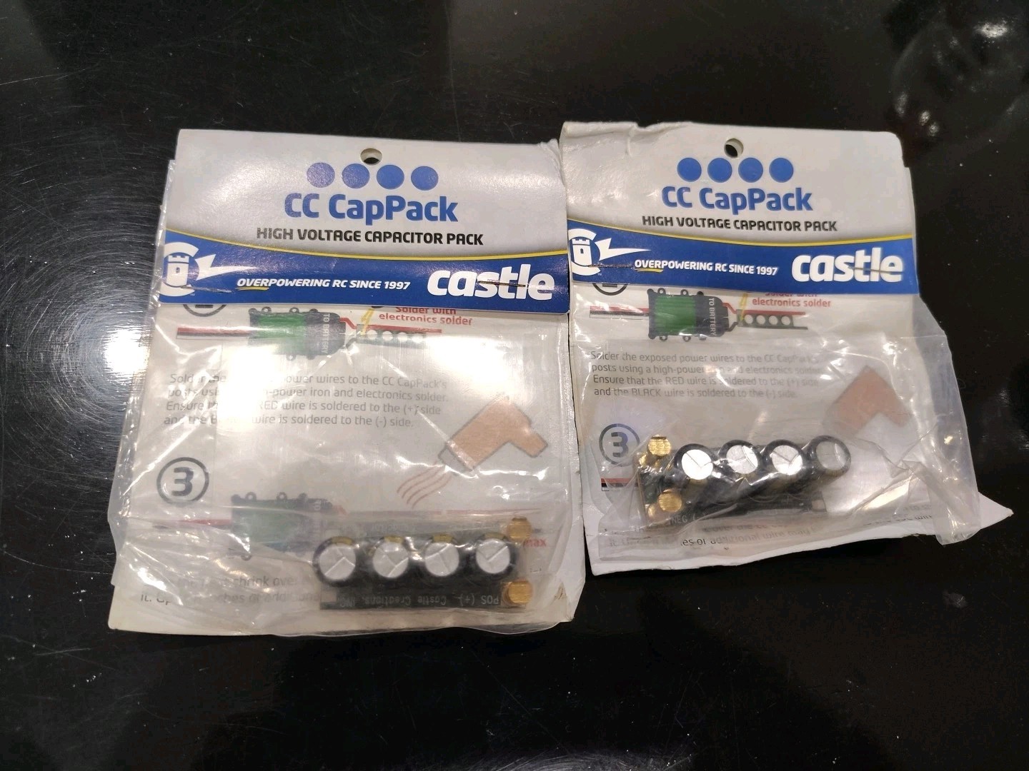 Lot of 2 Castle Creations CC CapPack High Voltage Capacitor Pack P/N ...