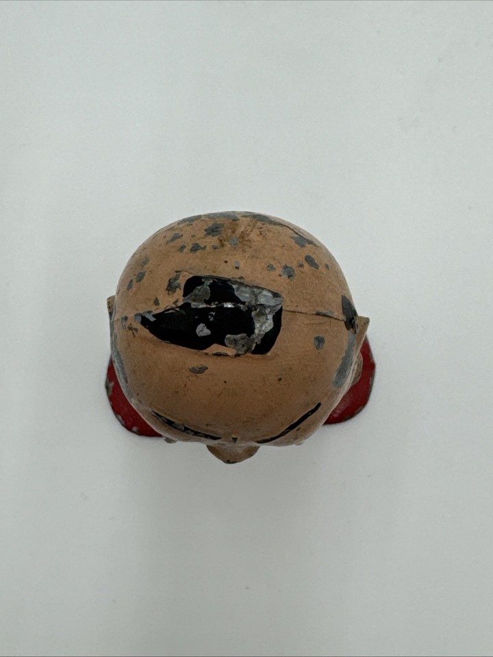 Vintage Metal Humpty Dumpty Man Head Tommy Toy Cast Tin Toy Antique Egg ...