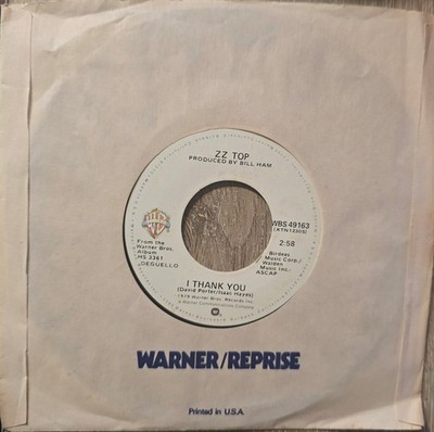 ZZ Top I Thank You / A Fool For Your Stockings US Warner Brothers 45 | eBay