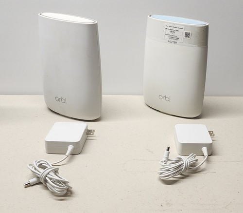 NETGEAR Orbi RBR50 AC3000 Tri-band Mesh WiFi Router w/ RBS50 Satellite ...