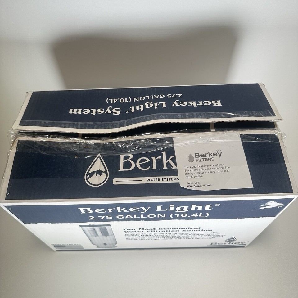 Berkey Light /Housing + Base ONLY- Open Box (No Filters) New Never Used ...