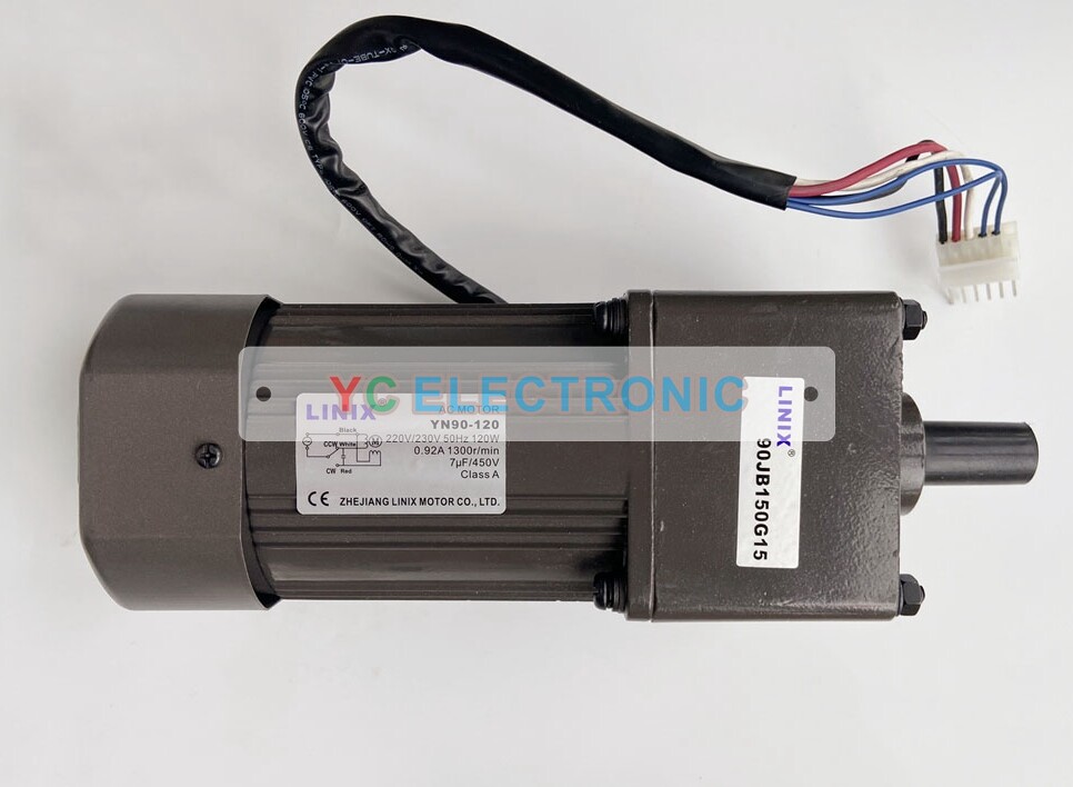 New For LINIX Motor 90JB150G15 YN90-120 220V/230V 50Hz 120W 0.92A 1300r ...