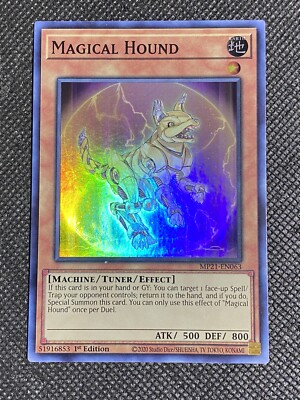 YuGiOh! - Magical Hound MP21-EN063 Super Rare 1st Edition Near Mint | eBay