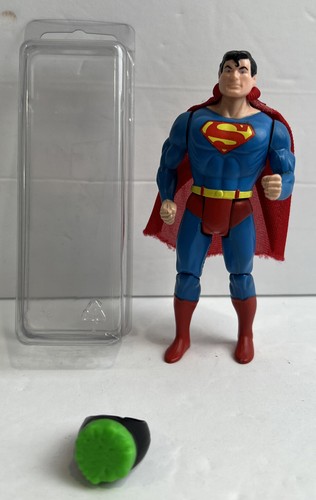 DC Comics Super Heroes Superman w/Kryptonite Ring (ToyBiz, 1989) - USED ...