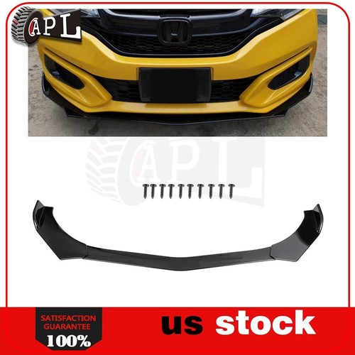 3Piece Universal Adjustable Car Front Bumper Lip Body Kits Splitter ...