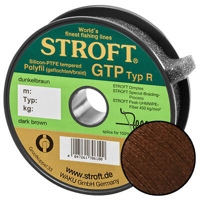 Line Stroft GTP Typ R Woven 100m Dark Brown Fishing Line Monofilament ...