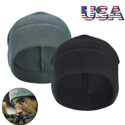 Tactical Beanie Windproof Polar Fleece Watch Cap Military Army Men ...