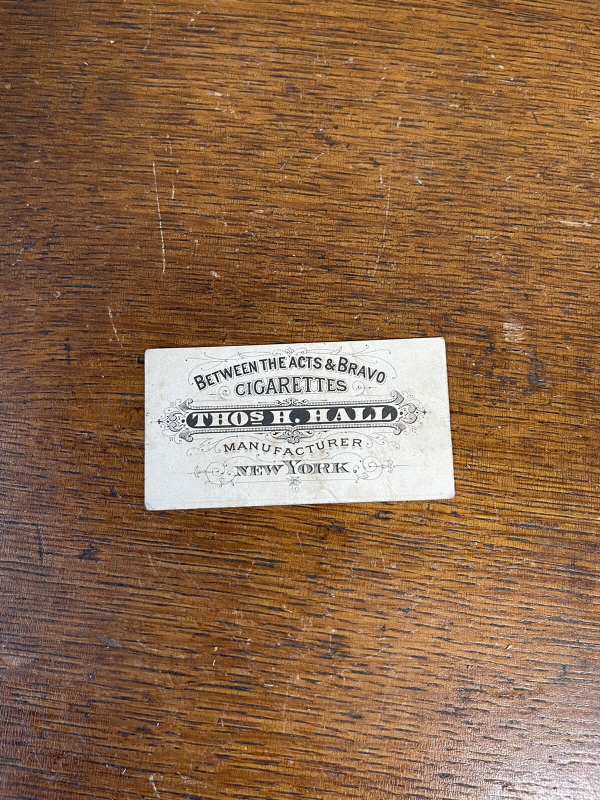 1880's Between the Acts Cigarettes Tobacco AIMEE card Heppenheimer ...