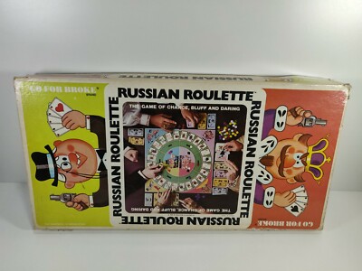 Russian Roulette Board Game Selchow & Righter Games 1975 Nearly ...